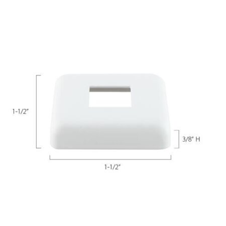Steel Base Collars - 5/8 in. Square - Designer White – Iron Balusters USA